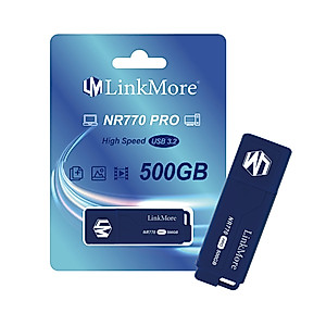 LinkMore NR770 500GB USB 3.2 Gen2 Flash Drive, Read Speed up to 1000MB/s, Write Speed up to 800MB/s, Thumb Drive