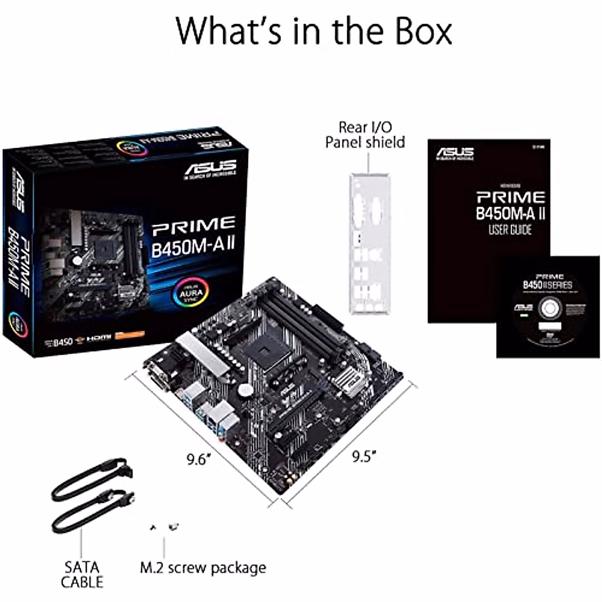 Micro Center AMD Ryzen 5 5500 6-Core, 12-Thread Unlocked Desktop Processor Bundle with ASUS Prime B450M-A II AMD AM4 (Ryzen 5000, 3rd/2nd/1st Gen Ryzen Micro ATX Motherboard