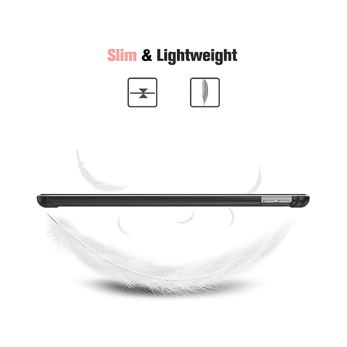 Fintie Case for iPad Air (3rd Gen) 10.5" 2019 / iPad Pro 10.5" 2017 - [SlimShell] Ultra Lightweight Standing Protective Cover with Built-in Pencil Holder, Auto Wake/Sleep (Composition Book)