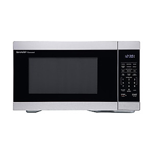 SHARP ZSMC1162HS Oven with Removable 12.4" Carousel Turntable, Orville Redenbacher's Certified, Cubic Feet, 1000 Watt Countertop Microwave, 1.1 CuFt, Stainless Steel
