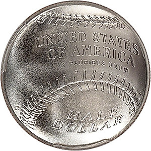 2014 D US Baseball Hall Of Fame Commemorative Unc Half Dollar 50c In OGP w/COA Uncirculated U.S. Mint