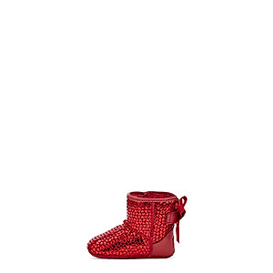 UGG Unisex-Baby Jesse Bow Ii Gel Hearts Boot, Red, 2-3 Infant