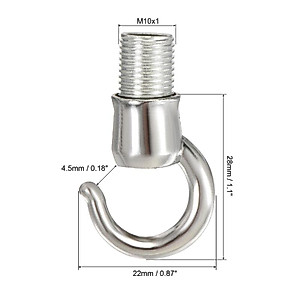 Tool parts Alloy Ceiling Hook Accessories 22mmx28mm for Ceiling Pendant Light Plate Chrome