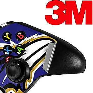 Skinit Decal Gaming Skin compatible with Xbox One S Controller - Officially Licensed NFL Baltimore Ravens Large Logo Design