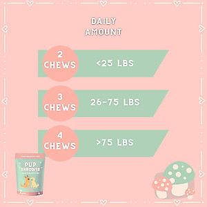 - Pup Shrooms - Mushroom Complex Soft Chews for Dogs - Lion's Mane, Turkey Tail, Shiitake - EPA, DHA, Turmeric and Organic Kelp - 160 Count - Boosts Immunity, Improves Digestion, Hip & Joint Support