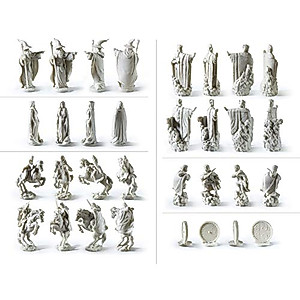 The Noble Collection The Lord of The Rings - Chess Set: Battle for Middle-Earth,Black
