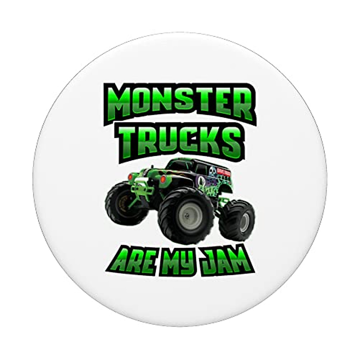 Vintage Monster Truck are My Jam, Truck Boys Birthday PopSockets Swappable PopGrip