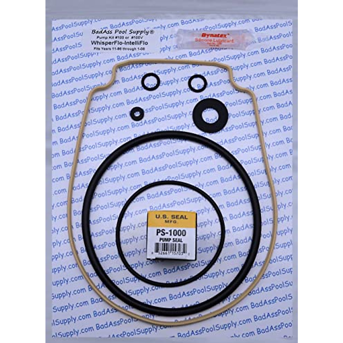 BadAss Pool Supply O-Ring Rebuild Repair Kit for Pentair WhisperFlo IntelliFlo, Almond Gasket, fits Years 11/98 Thru 1/08, Kit 32