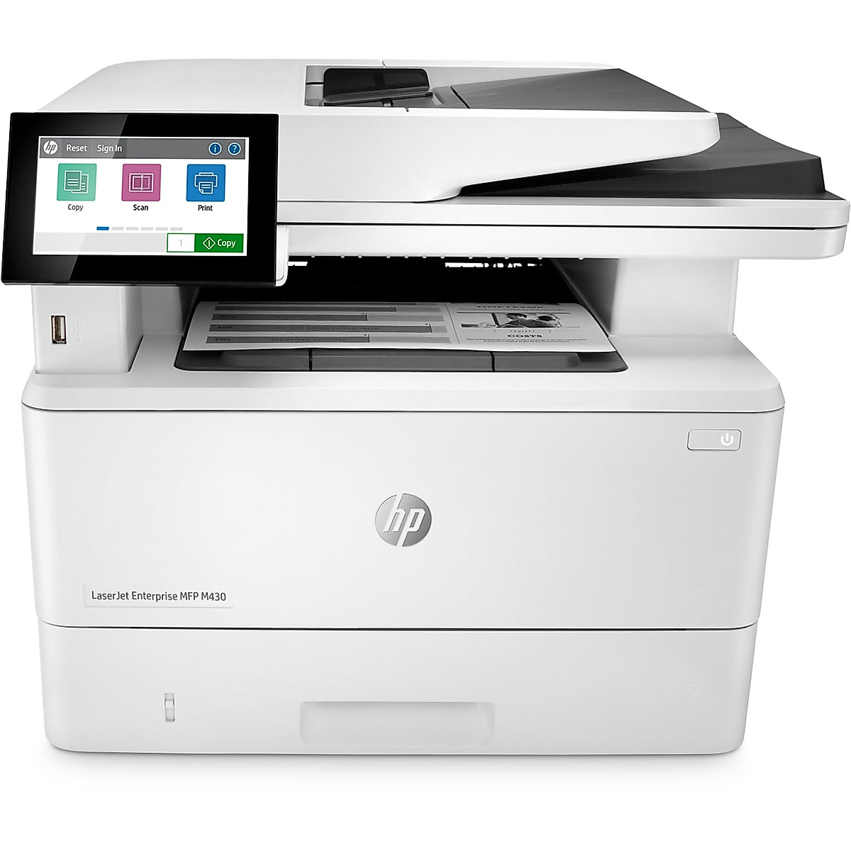 HP LaserJet Enterprise MFP M430f Monochrome All-in-One Printer with built-in Ethernet & 2-sided printing (3PZ55A)