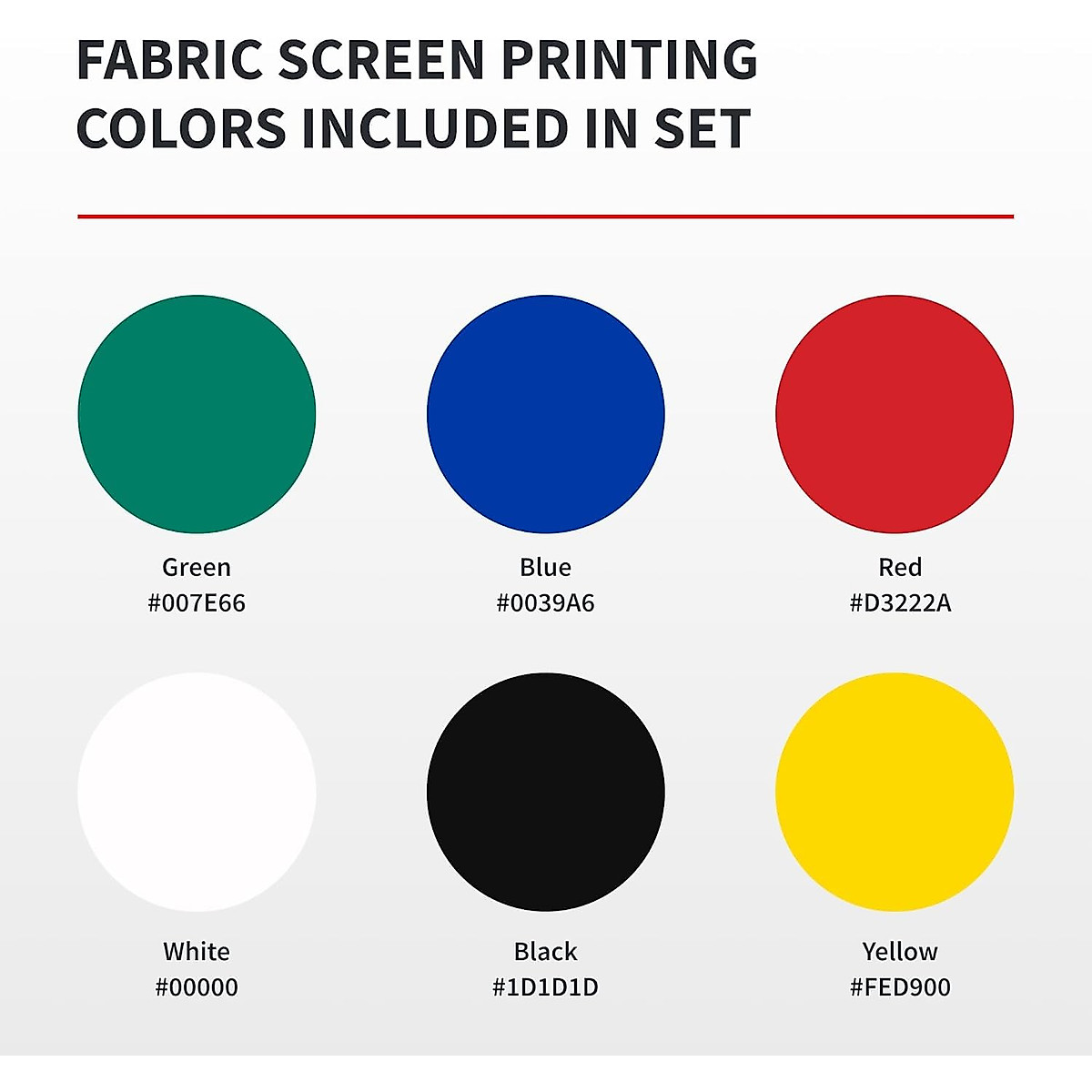 Speedball Fabric Screen Printing Ink Starter Set, 6-Colors, 4-Ounce for T-Shirt and Silkscreen Printmaking