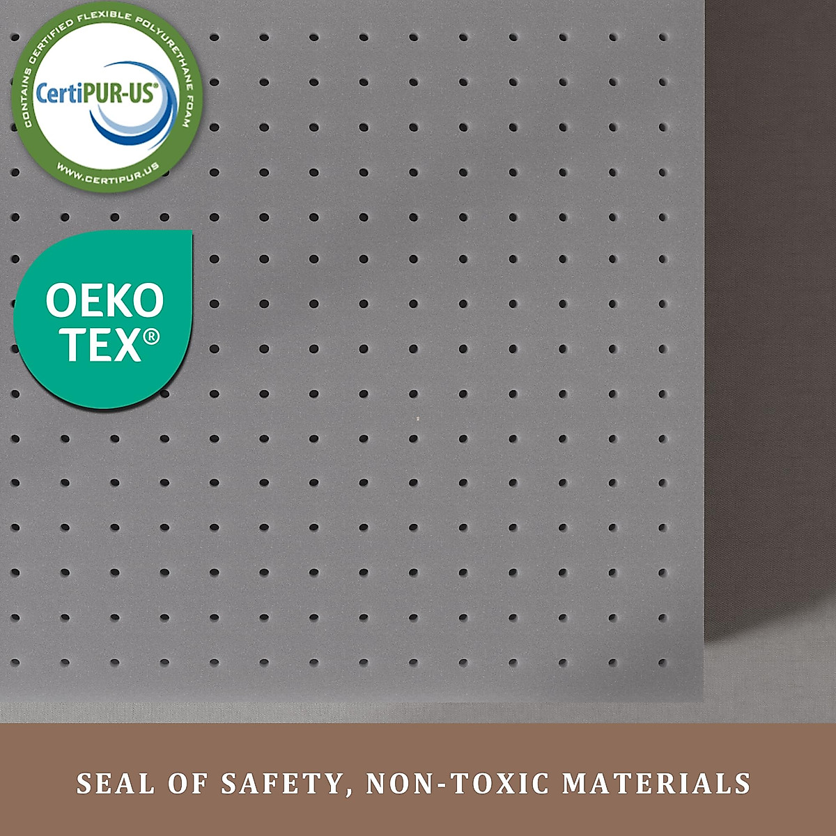 Sleepmax Extra Firm Mattress Topper Queen Size 4 Inch - Firm Memory Foam Mattress Topper for Pain Relief - Ventilated High Density Foam Bed Topper - No Odor, CertiPUR-US Certified