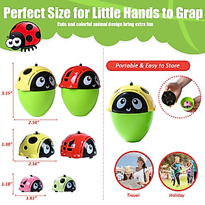 joypath Pull Back Cars Toy for Toddlers, Mini Small Animal Toy Cars Set, Friction Powered Push and Go Cars, Gifts for 3 Year Old Boys Kids(4 Packs)