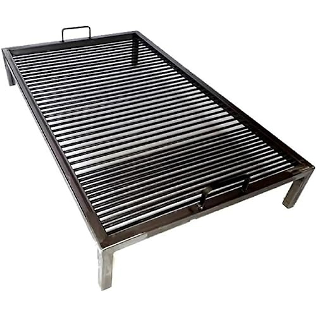 Luxury Argentine Grill + Brazier - Iron Argentina Grill - BBQ Parrilla Asado - Sor Pampa Grill (28 x 2o inches)