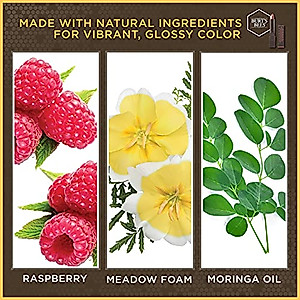 Burts Bees 100% Natural Glossy Lipstick, Peony Dew - 1 Tube