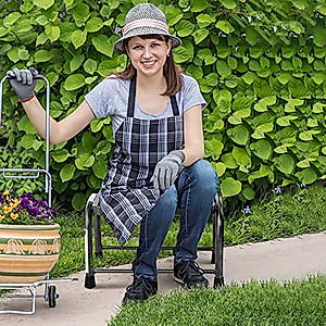 Giantex Step Stool with Handle, Medical Step Stool w/ Handle and Non Skid Rubber Platform, 330 Lbs Load Capacity Heavy Duty Safety Step for Old People, Elderly Adults