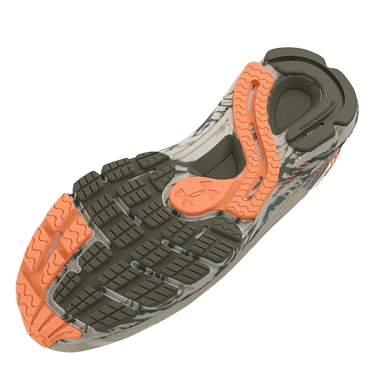 Under Armour Women's HOVR Sonic 6 Camo, (100) Summit White/Summit White/Orange Tropic, 9, US