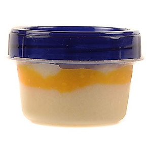 [6 PACK] 4oz Twist Top Storage Containers - Airtight Plastic Food Storage Canisters with Twist & Seal Lids, Leak-Proof - Reusable, Stackable, BPA-Free Snack Containers