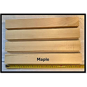 Woodchucks Wood Maple 3/4 Inch x 2 Inch x 16 Inch Solid Hardwood Lumber as Cutting Board Wood (6 Pack)