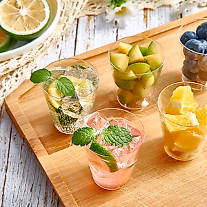 Turbo Bee 400Pack 2oz Plastic Shot Glasses,2 Ounce Clear Plastic Cups