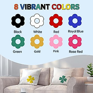 VAST WANT HTV Vinyl Bundle Heat Transfer Vinyl-8 Pack 12" x 5FT HTV Vinyl, Iron on Vinyl for All Cutter Machine, HTV Vinyl Rolls Easy to Cut & Weed