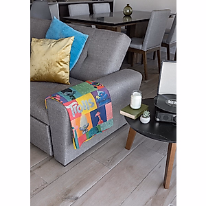 Trolls Blanket | Trolls Band Together Fleece Blanket | Trolls Throw Blanket | Soft Fleece Blanket | 45 x 60 Inches | Includes 2 Collectible Buttons | Officially Licensed