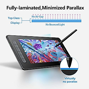XPPen 10 inch Drawing Tablet Artist 10 2nd,Computer Graphics Tablet with X3 Stylus,Digital Drawing Pad with 8192 Levels Pressure Sensitive & 6 Shortcut Keys,Designed for PC,Laptop,Android(Black)