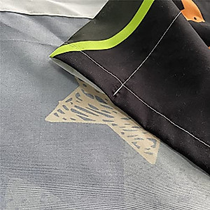 YUANZU Gaming Curtains Rod Pocket Boys Kids Gamer Gamepad Abstract Video Game Player Joystick Print Pattern Window Drapes for Man Teen Youth Nursery Baby Bedroom Playroom W42 x L63 Inch 2 Panels