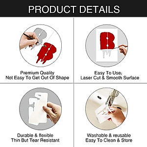 26pcs Halloween Letter Stencils Alphabet Painting Stencil Reusable DIY Drawing Letter Stencil for Painting on Wood Canvas Template Paint Stencils for Crafts Fabric Home Décor (4 Inch)