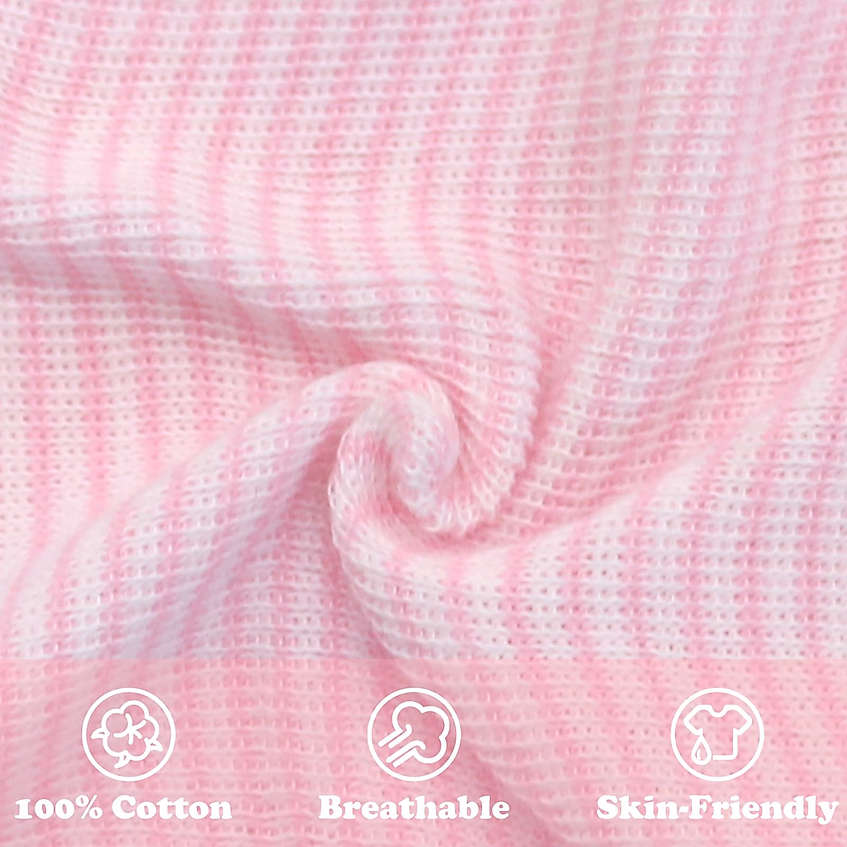 Sarfel Newborn Hats for Girls Hospital Hat Baby Girl Bows and Headbands Infant Beanie Nursery Caps Pink