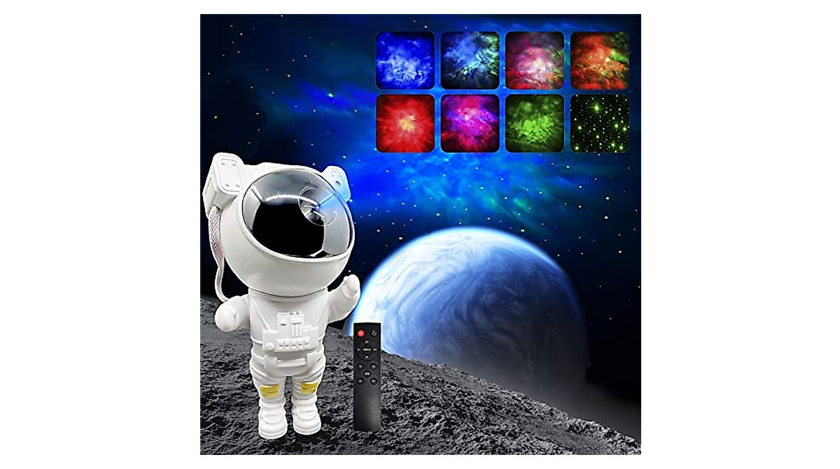 Space Buddy Astronaut Star Projector - Cosmic Galaxy Light for Relaxing ...