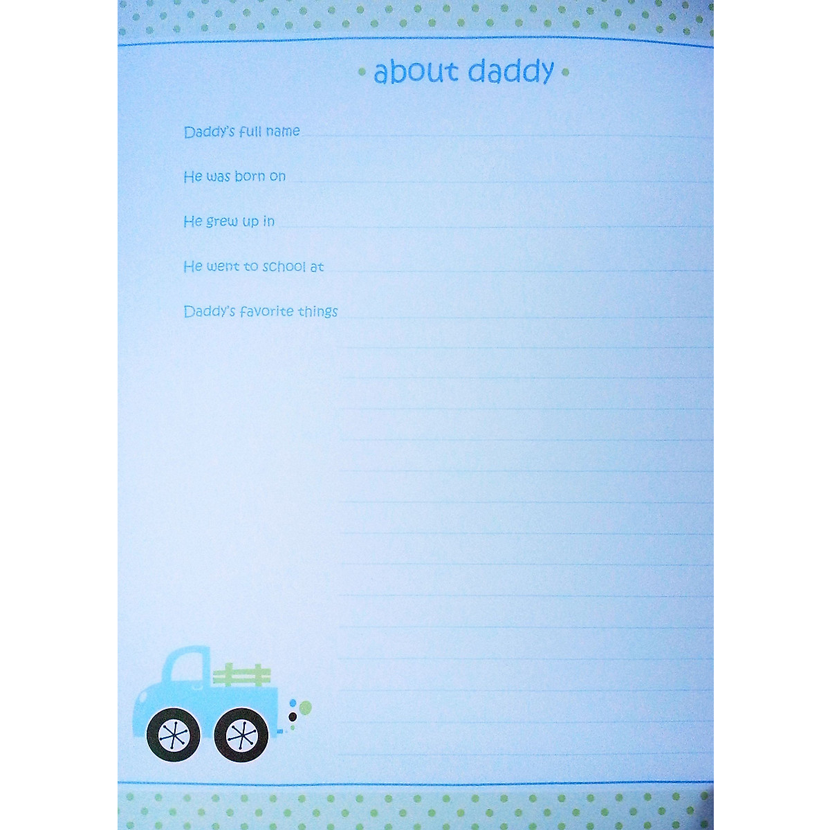 Lil Peach Train Baby Five Year Memory Book Photo Journal, Cherish Every Precious Moment Of Your Babys First Years, Blue