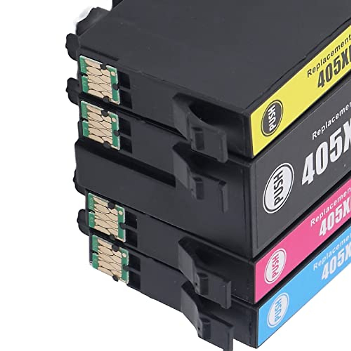 Fafeicy 4Pcs Printer Ink Cartridge, BK C M Y Output Printer Ink Cartridge Set, for Print Photos, Test Papers and Documents