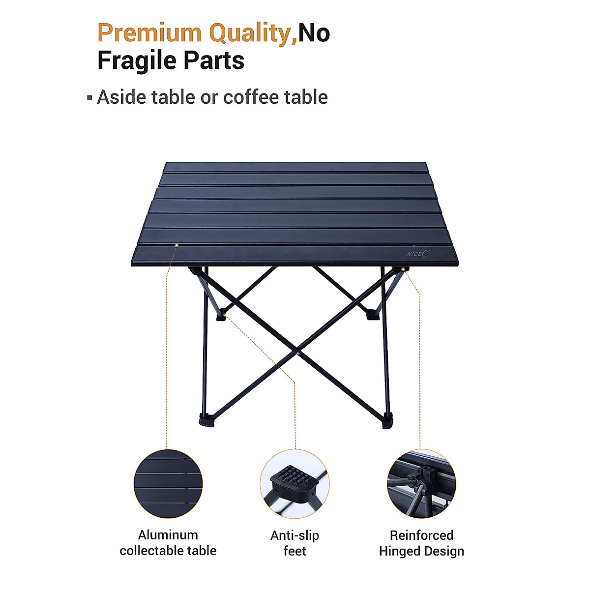 Nice C Camping Roll Up Table + Low Beach Chair