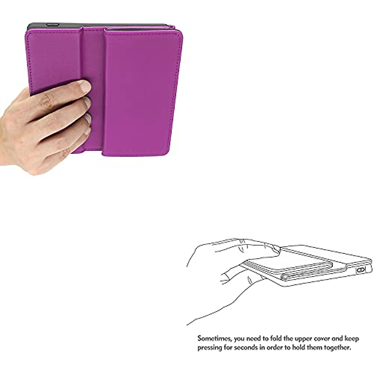 E-Reader Case for 10th Generation-2019 and 9th Generation-2017 Released PU Leather Cover H01 – Purple