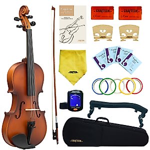 Crafteem Handcrafted Premium Violin Outfit for Kids Beginner, Student, and Adults -Perfect Your Sound and Unlock Your Musical Potential with Confidence.