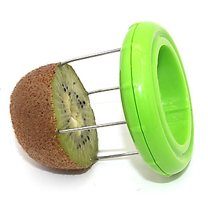 ZRAMO® TH502 Green Kiwi Fruit Cut Digging Core Twister Slicer Kitchen Peeler Tool Cutter Device for Fruit Salad