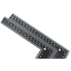 Driak Black 2pc Metal L Shaped Metric Square Carpenter Square 0-30cm 0-20cm Measuring Range Metal Framing Square Square Ruler for Accurate Cutting, Trimming, Slicing and Measuring
