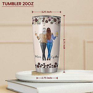 Personalized Tumbler Cup, To My Daughter Whisper Back I Am The Storm, Heart-warming Christmas Birthday Valentines Day Gifts for Daughter from Mom Dad Parents