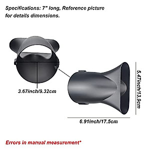 Flat Nozzle for WORX TURBINE Soffiatore Ugello Electric Leaf Blower, Work for WG519, WG520, WG546, WG591 Models. (7" long)