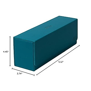 Ultimate Guard Arkhive 400+, Deck Case for 400 Double-Sleeved TCG Cards, Petrol, Compatible with Boulders, Magnetic Closure & Microfiber Inner Lining