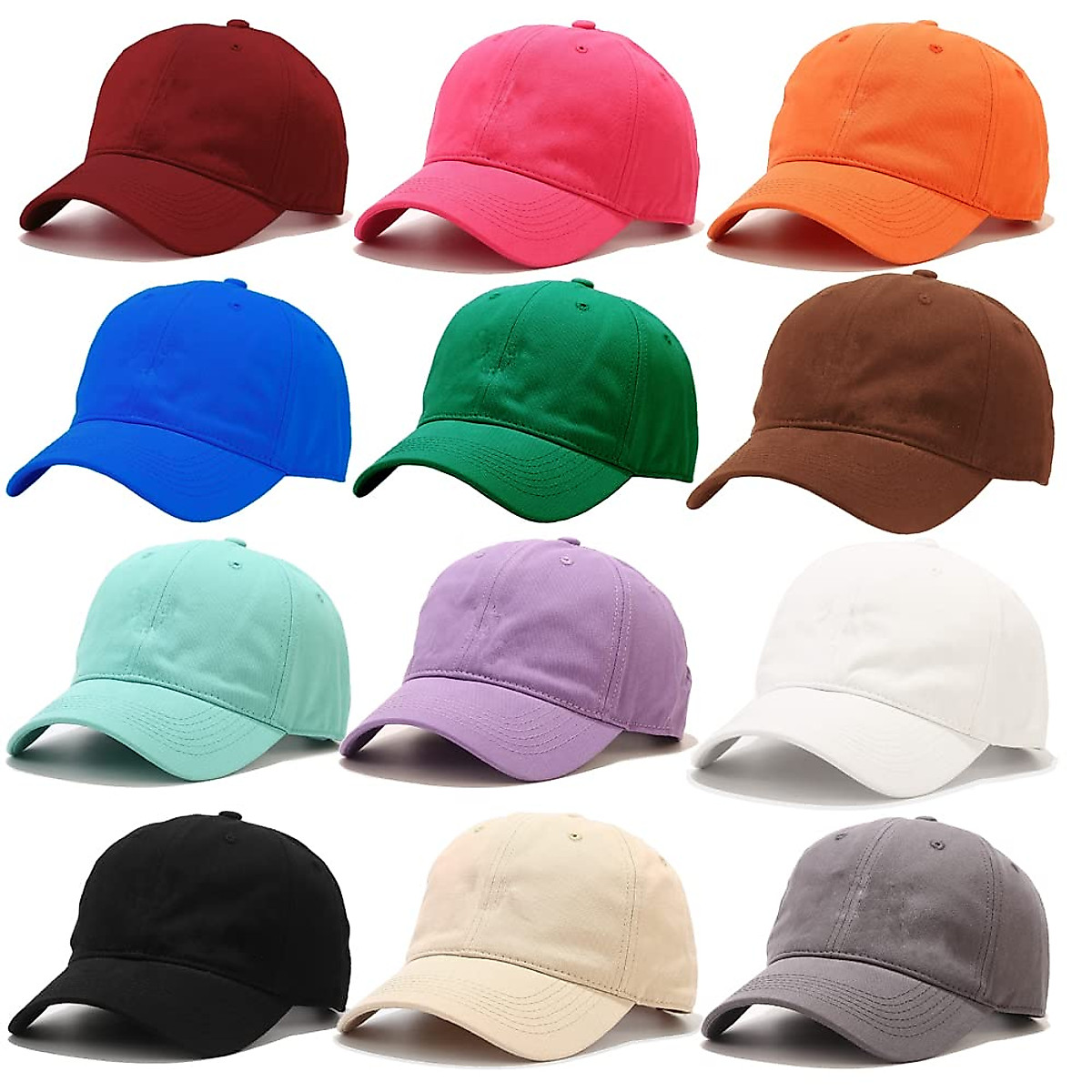 Wholesale Custom Hats - Soft Dad Hat Cap - Embroidered Classical Unconstructed Hat Pink