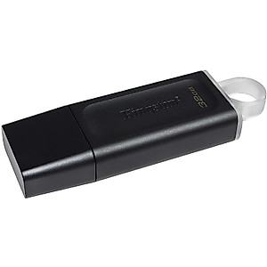 Kingston 32GB Flash Drive DataTraveler Exodia (Bulk 2 Pack) USB 3.2 Type-A Drive 100MB/s High Speed PenDrive for Computer or Laptop (DTX/32GB) Bundle with (1) Everything But Stromboli Lanyard