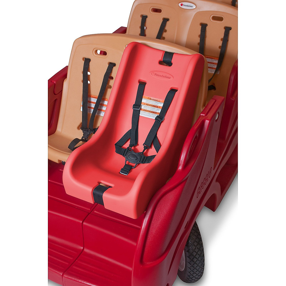 Foundations Gaggle Parade 4 and 6 Buggy Infant Seat, Suitable for Children Under 6 Months, Features Soft Contours, Designed to Provide Safety & Comfort (Red)