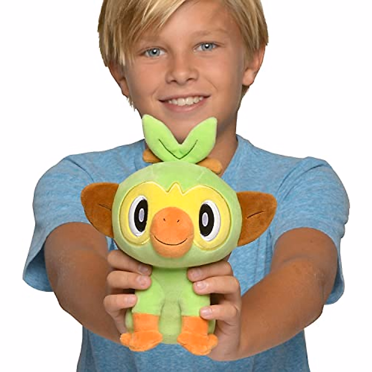 Pokemon 8" Grookey Plush Officially Licensed - Sword and Shield Starter Figure - Authentic Soft Stuffed Animal Toy - Valentine's Day & Easter Basket Stuffer Gift for Kids, Boys, Girls - 2+