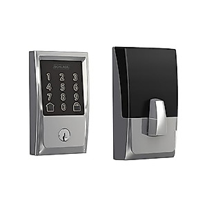 Schlage Encode Smart WiFi Deadbolt with Century Trim In Bright Chrome