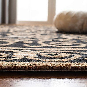 SAFAVIEH Chelsea Collection 1'7" x 3' Black HK11A Hand-Hooked French Country Wool Accent Rug
