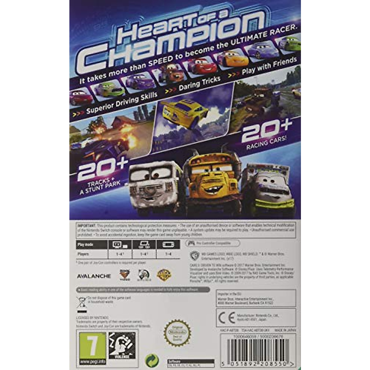 Cars 3: Driven To Win (Nintendo Switch)