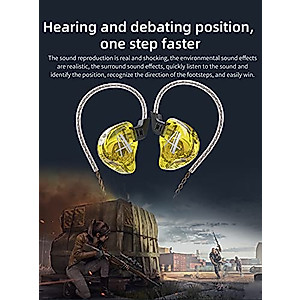 CCA-CA2 Custom-made Subwoofer in-Ear Earphones, HiFI Stereo Lightweight Noise Isolating Sport IEM Wired Headphones/Earbuds/Headsets with Detachable Cable (without Mic, Pomegranate red)