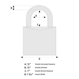 ABUS 70/35 KA Solid Brass Weatherproof Padlock Keyed Alike (Code - 6301), Black