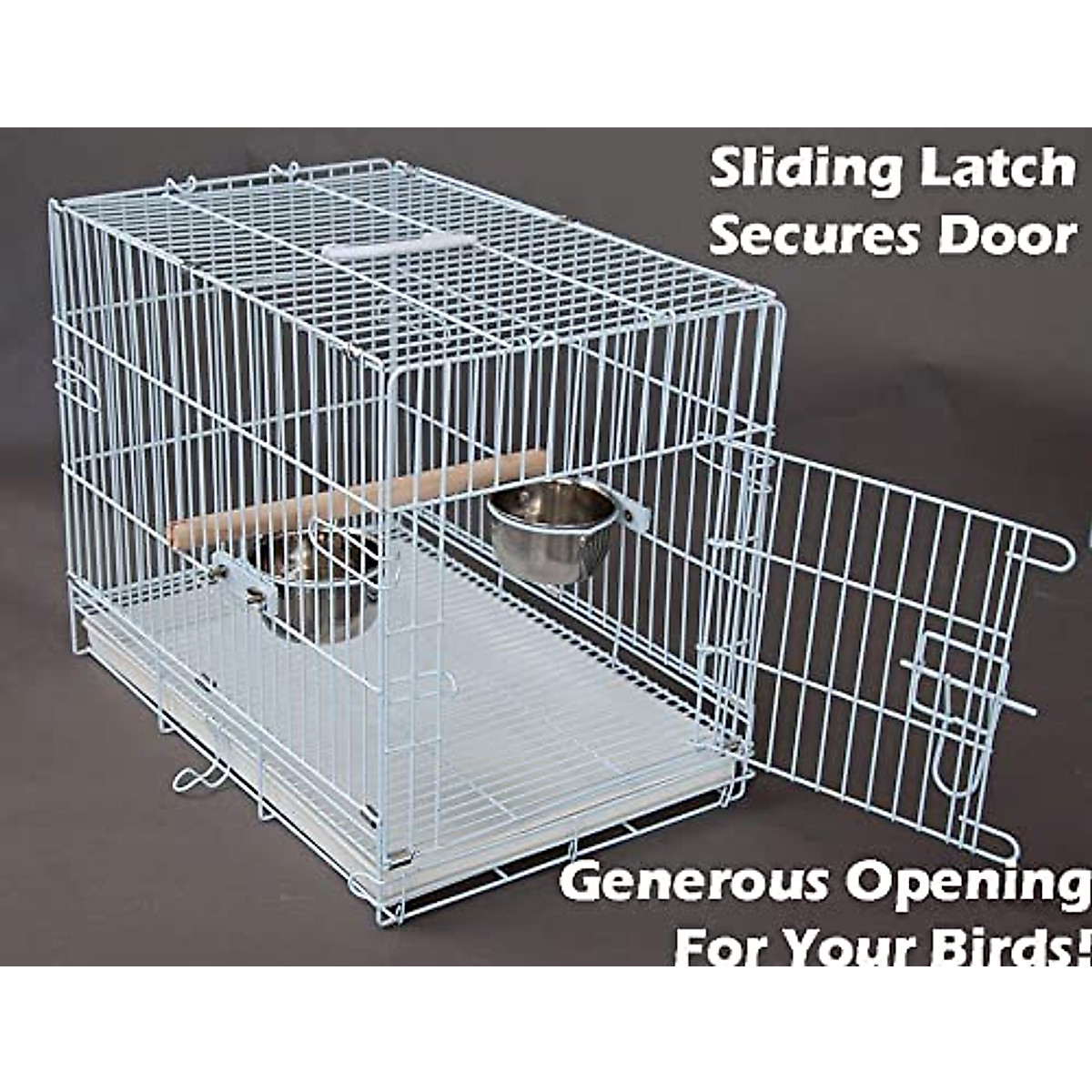 Two Size, Large Travel Vet Collapsable Parrot Bird Carrier Cage